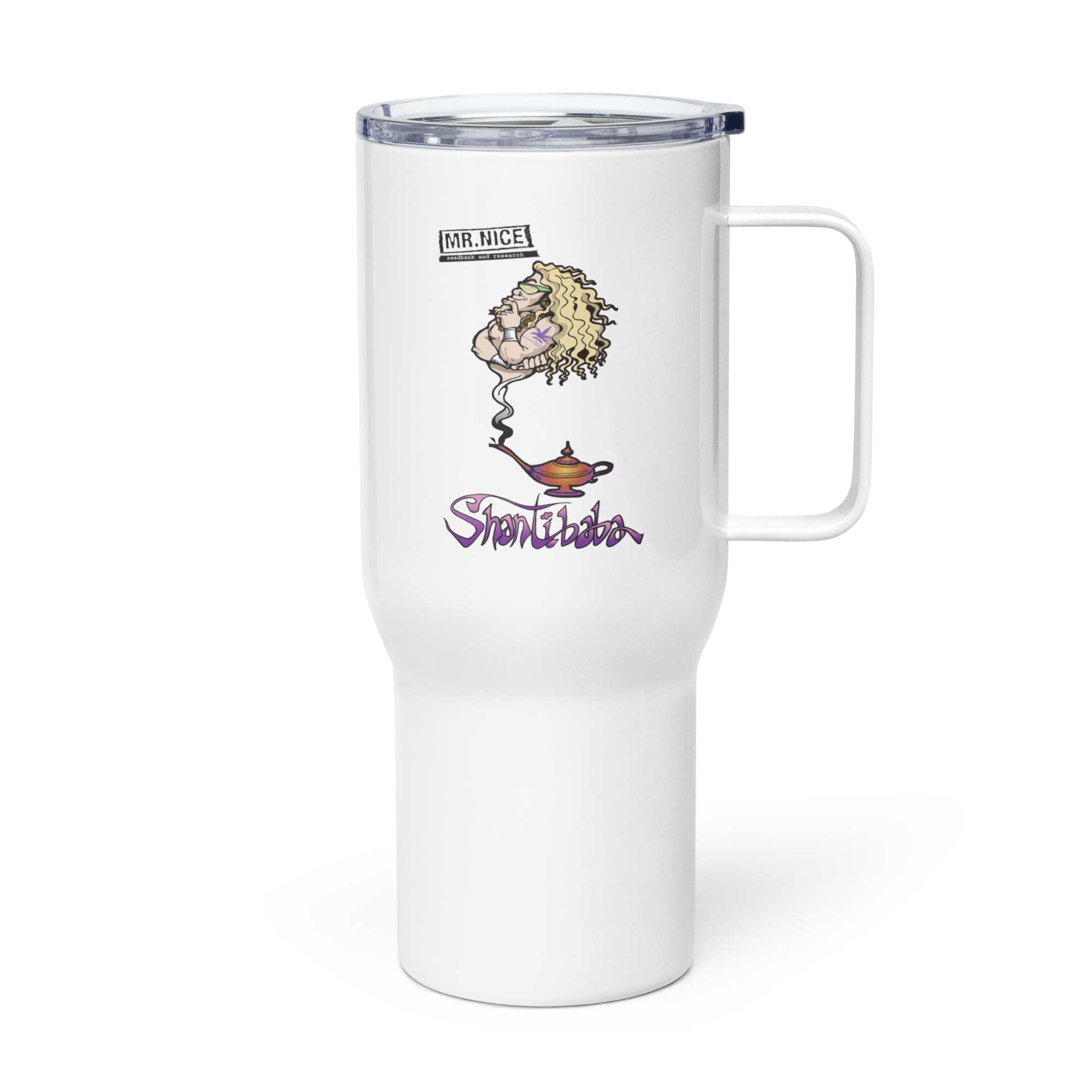 Shantibaba Travel Mug with a handle - Mr. Nice Seedbank